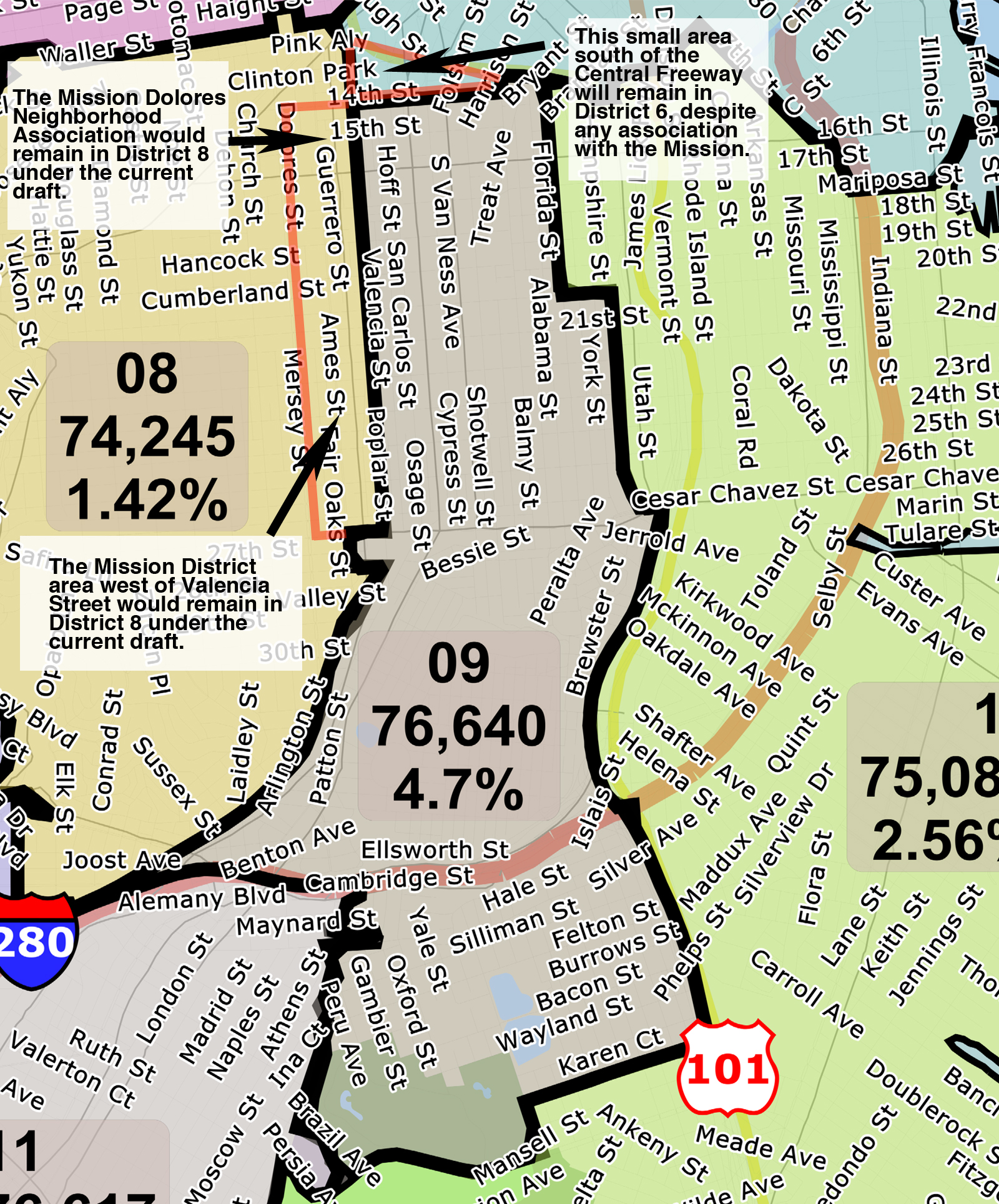 Redistricting Will Reunite Most of the Mission - Mission Local
