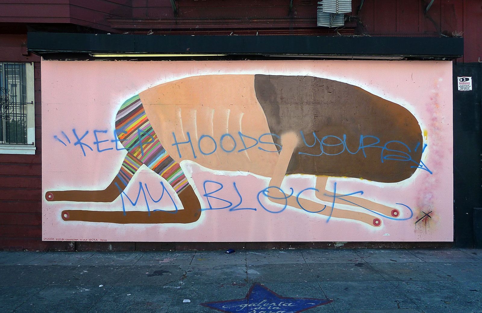 SNAP: Mural Cleaned and Tagged With Statement - Mission Local