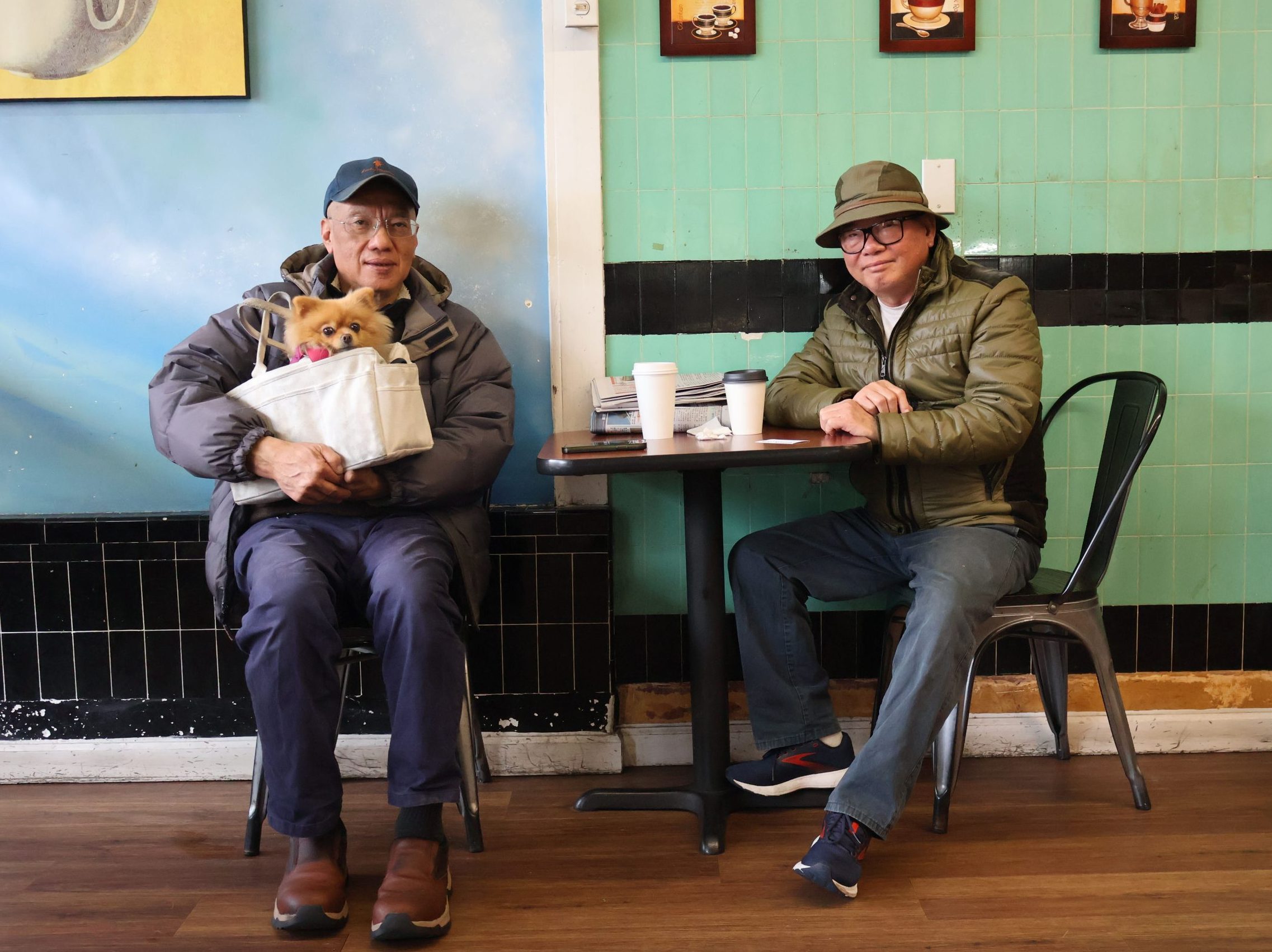 'Chinese uncles' talk mayor's race at Claddagh Coffee