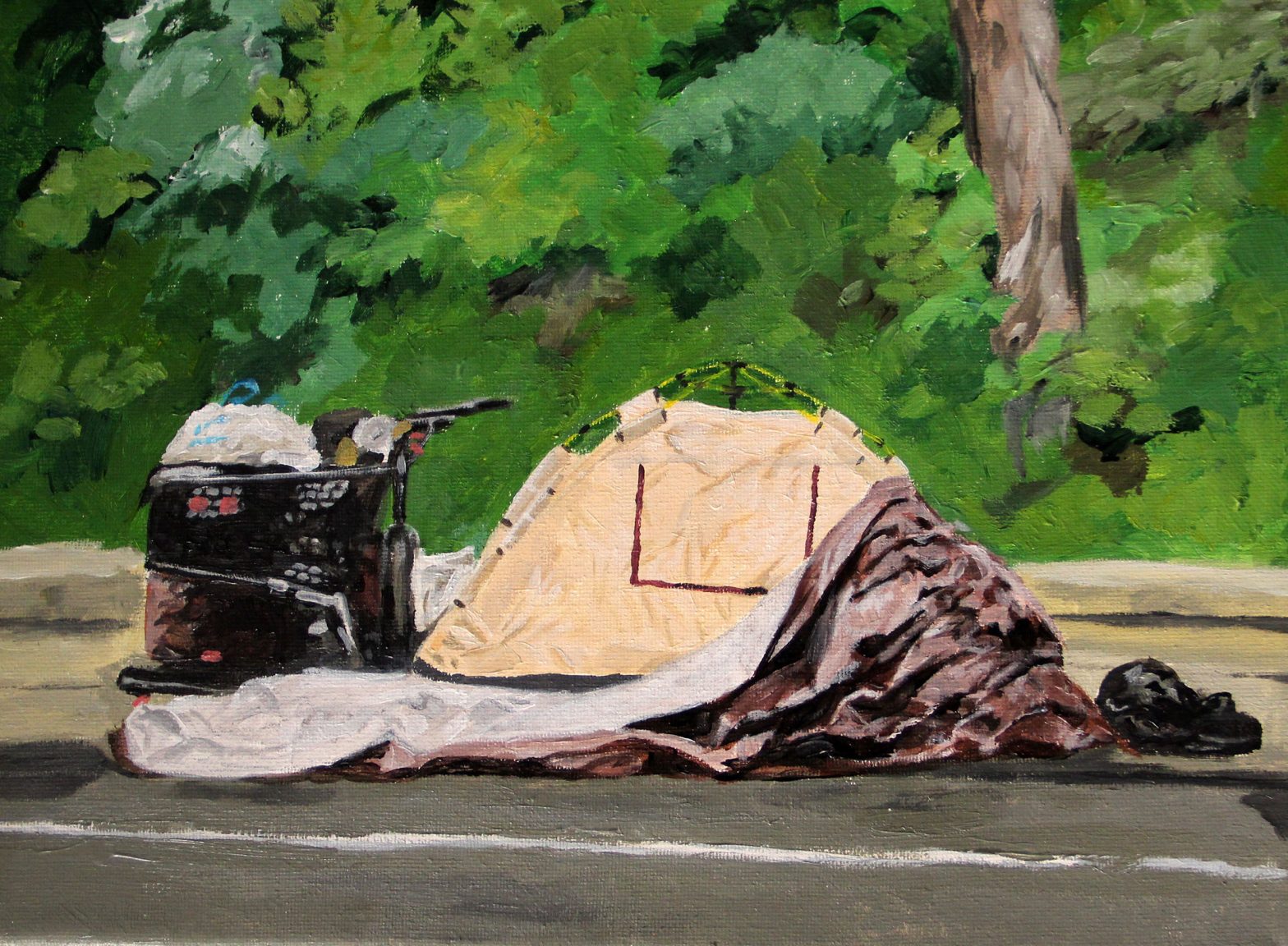 People We Meet: Jonathan Koshi paints street tents