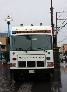 SFPD 'mobile command unit' rolls up to 16th and Mission