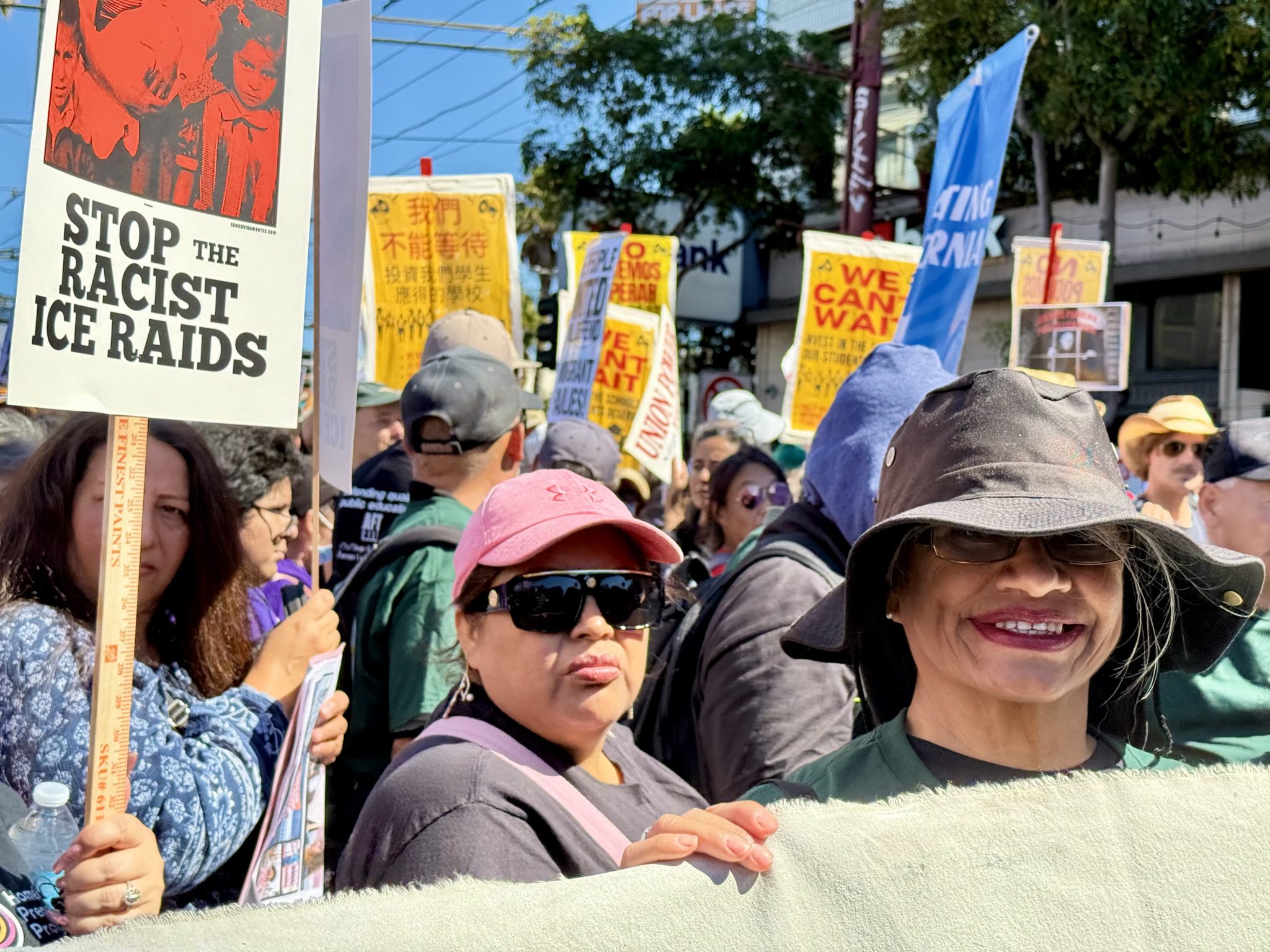 Hundreds march in SF Labor Day rally against ‘billionaire takeover’