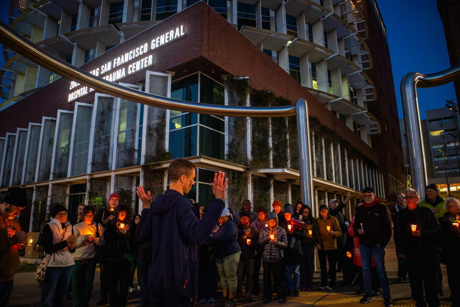 At vigil for slain S.F. hospital worker, fond memories and anger