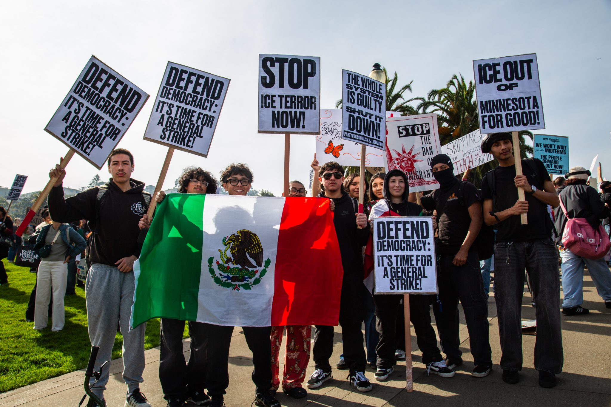 Photos: Protesters flood S.F. streets for ‘ICE Out’ strike