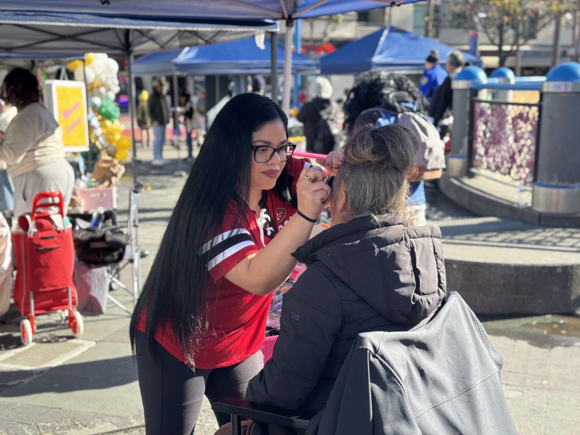 Pop-up at 16th Street BART seeks to activate the plazas